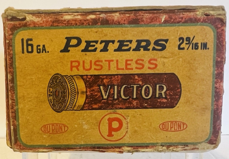 empty vintage peters victor rustless 16 ga shotgun shell box | eBay