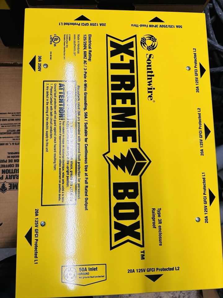 Southwire X-Treme Box 019703r02 Temporary Power Distribution | eBay