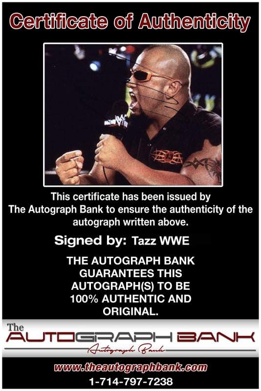 Tazz Taz authentic signed WWE wrestling 8x10 photo W/Cert Autographed ...