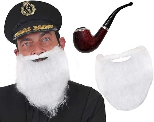 Uncle Albert 1980s TV Comedy Sailor Navy Cap White Beard Pipe Fancy ...