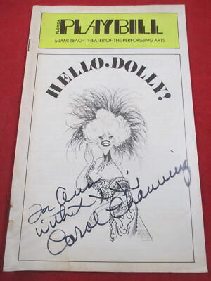 1978 PLAYBILL" HELLO DOLLY " Carol Channing Miami Beach Theater 1978 | eBay