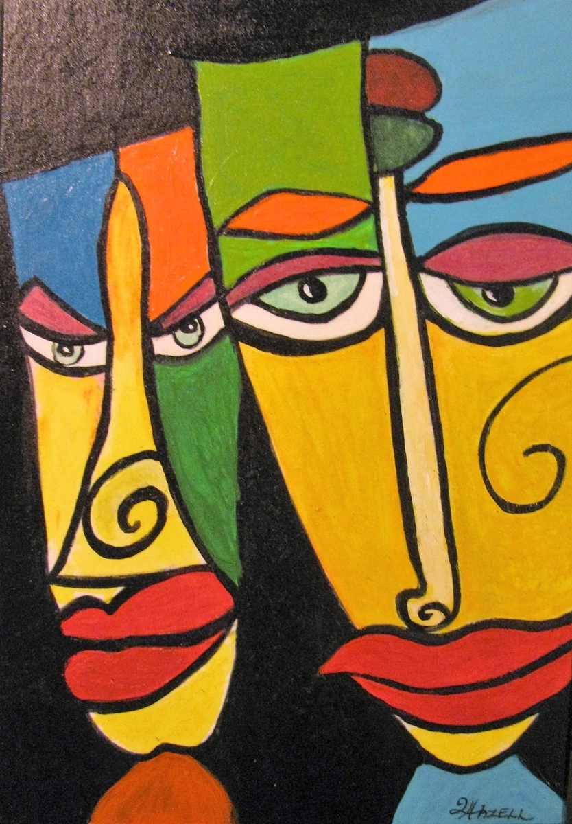 Acrylic Paintings Abstract Of Faces