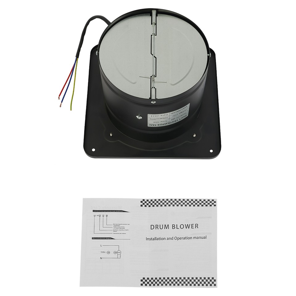 7" Super Quite Wall Exhaust Fan Bathroom Kitchen Garage Ventilation ...