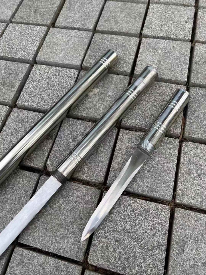 3 in 1 Sharp Reversible Sword Golden Stick High Carbon Steel Chinese ...