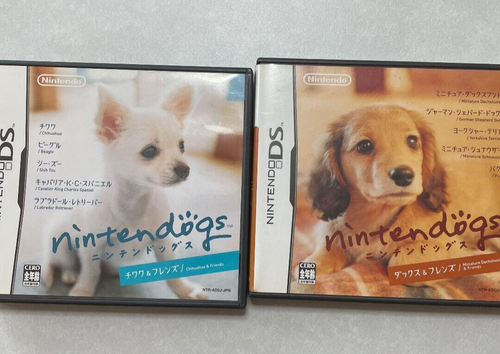 Nintendogs Chihuahua , Dax Dachshund & Friends 2Games set Nintendo DS ...