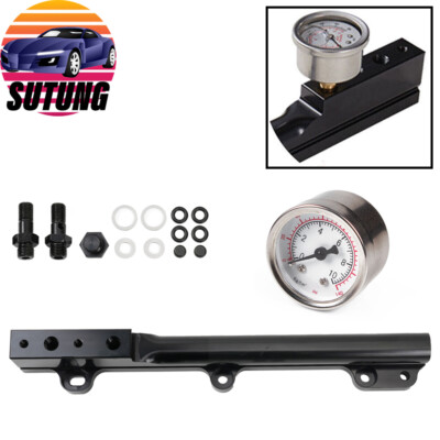 Black D-Series High Flow Fuel Rail Kit For Honda D15B7 D15B8 D16A6 ...