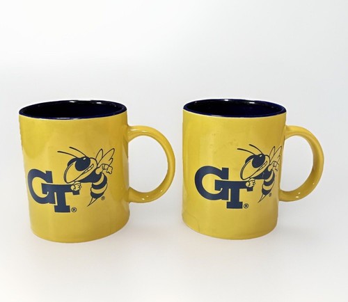 Vintage Georgia Tech Yellow Jackets Ceramic Coffee Mug Cup Buzz 10oz ...