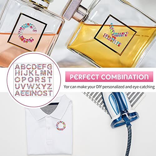 88 Pieces Glitter Letter Stickers Rhinestone Alphabet Letter Stickers ...