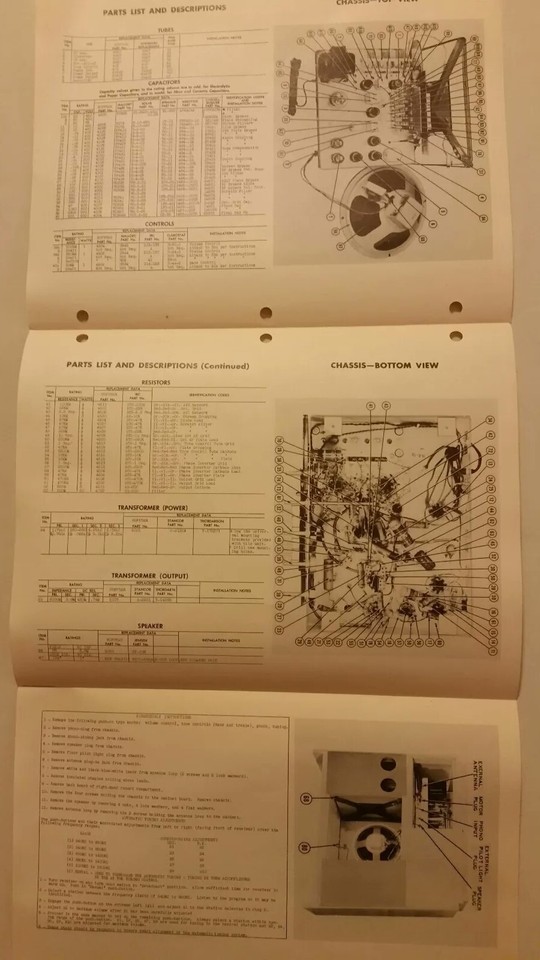 Hoffman Radio Phono Model A501,Repair Schematic | eBay