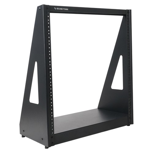 Sound Town 12U Heavy-Duty 2-Post Open-Frame Rack AV Network Devices ...