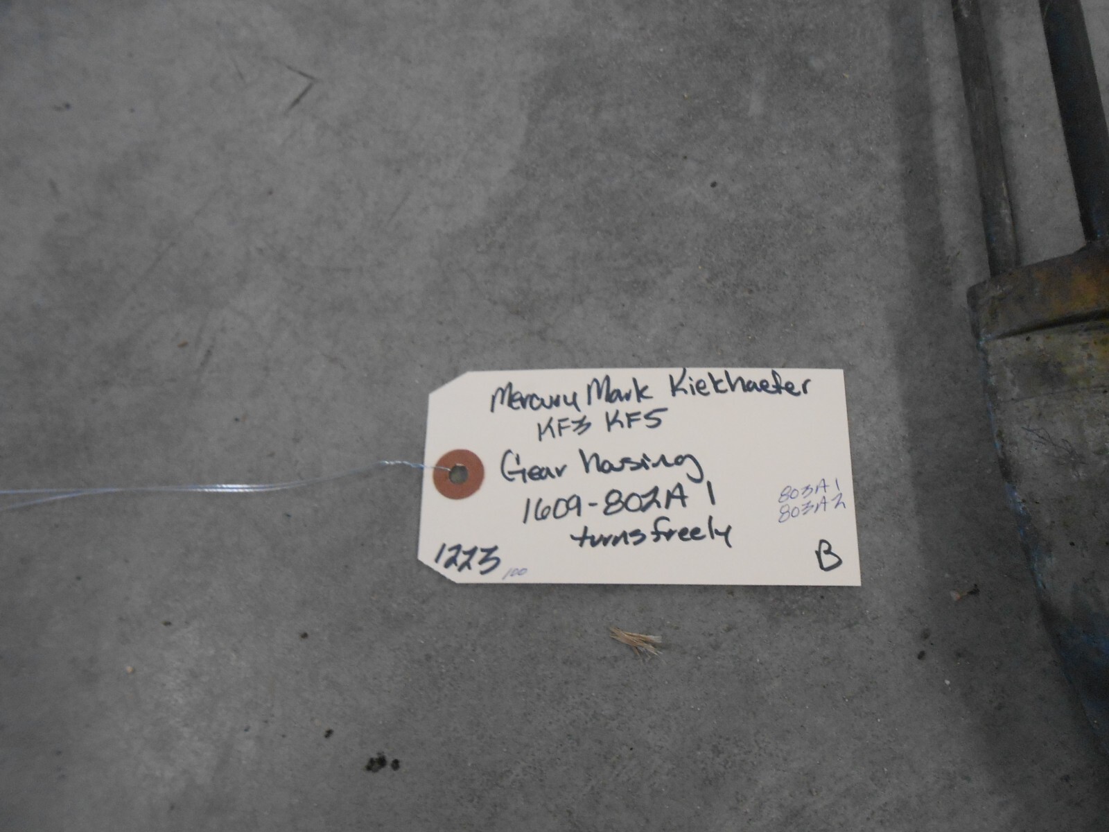 1609-802A 1 Mercury Mark Kiekhaefer KF3 KF5 gearcase housing lower unit ...