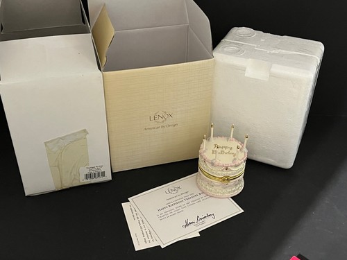 PERFECT LENOX TREASURES THE HAPPY BIRTHDAY TREASURE BOX | eBay