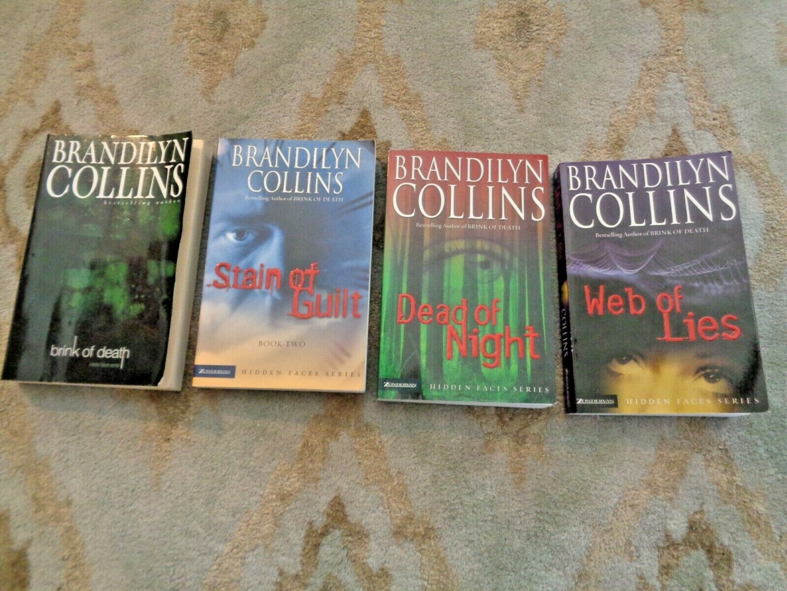 Lot 4 Brandilyn Collins Hidden Faces Brink Death Stain Guilt Dead Night ...