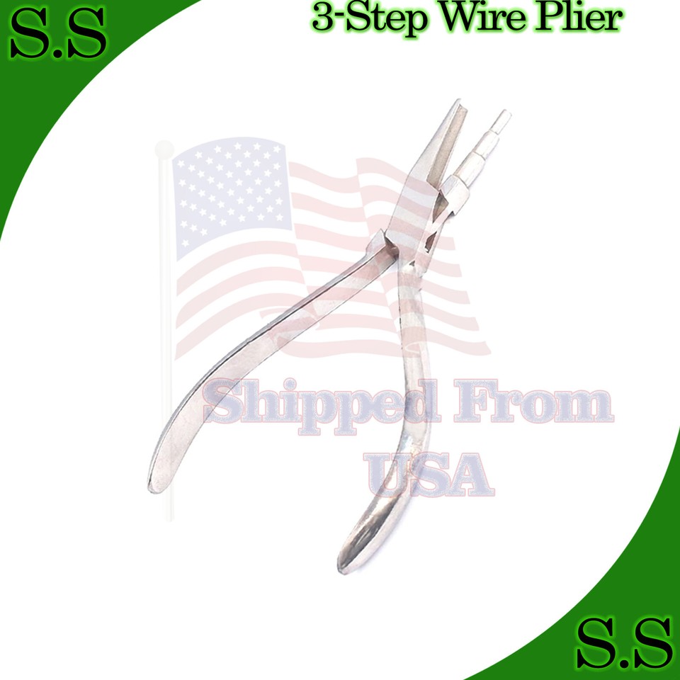 Wire Looping Pliers Concave and Round 3-Step Nose Tool | eBay