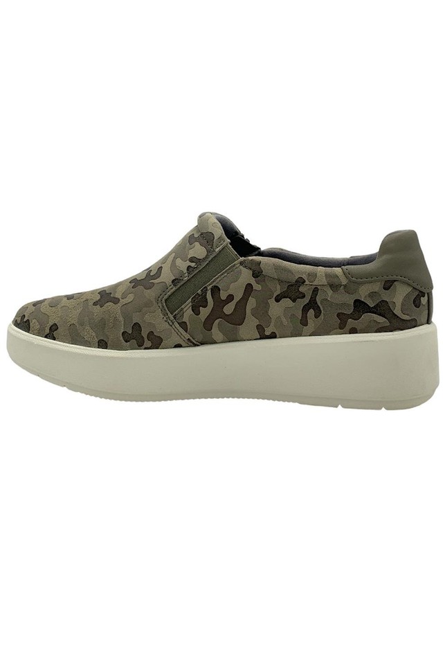 Clarks Collection Slip-On Sneakers Layton Step Olive Camo | eBay