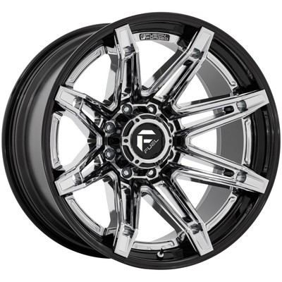 Fuel Fusion Forged FC401 Brawl 20x10 6x135 -18mm Chrome/Black Wheel Rim ...
