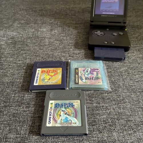 Pokémon Gold Silver Crystal Japanese GameBoy Color GBC Tested AUTHENTIC ...