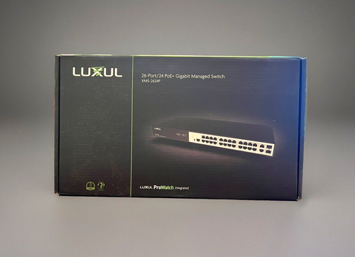 Luxul XMS-2624P 26-Port/24 PoE Rack Mountable Ethernet Switch for sale ...