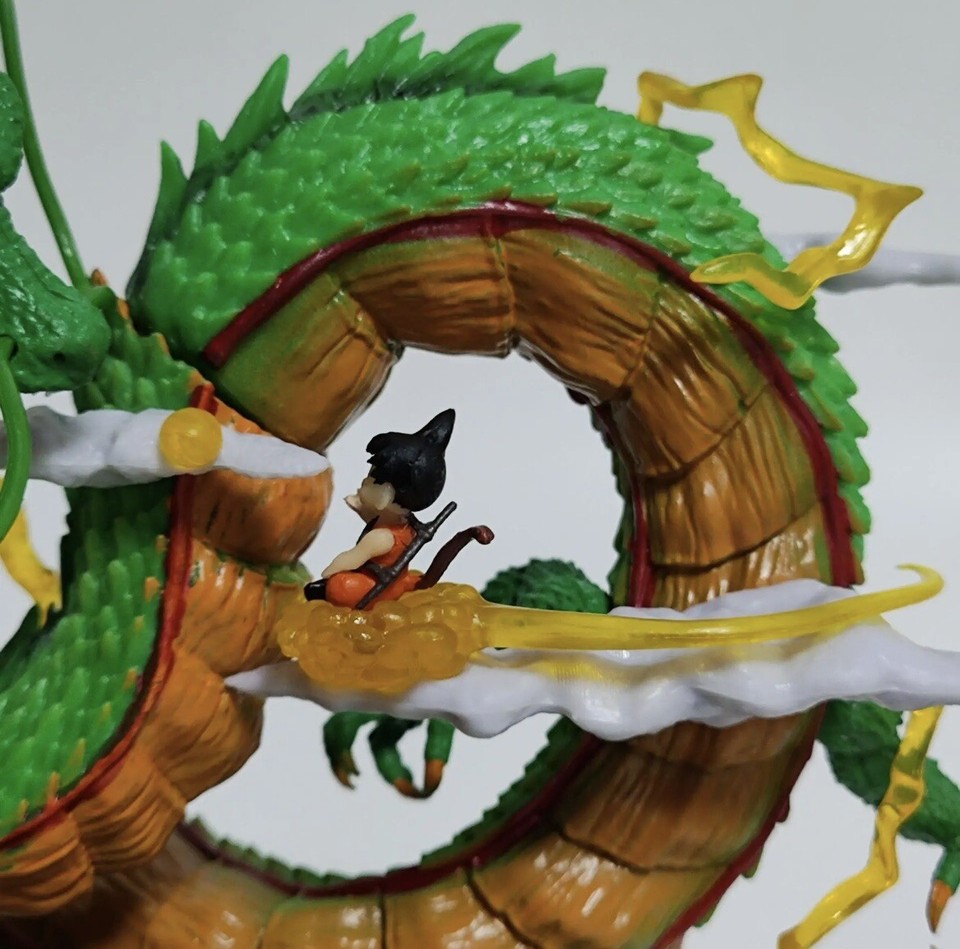 24m Dragon Ball Anime Figure Goku and Shenron model Statue Collection ...