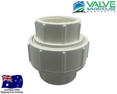 Threaded Barrel Union - Pressure PVC - Female BSP - 15mm (1/2") - 100mm ...