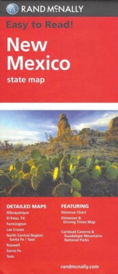 State Road Map of New Mexico, Easy to Read, by Rand McNally - 2021 ...