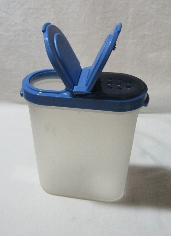 vintage BLUE TUPPERWARE ~ Modular Mate LARGE Spice jar Shaker Container ...