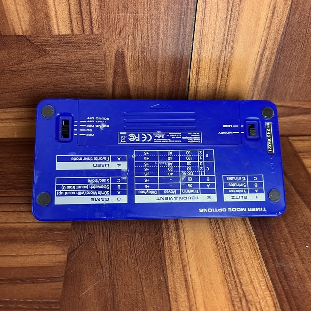 Saitek Mephisto Competition Chess Game Clock LCD Digital Timer Blue B2 ...