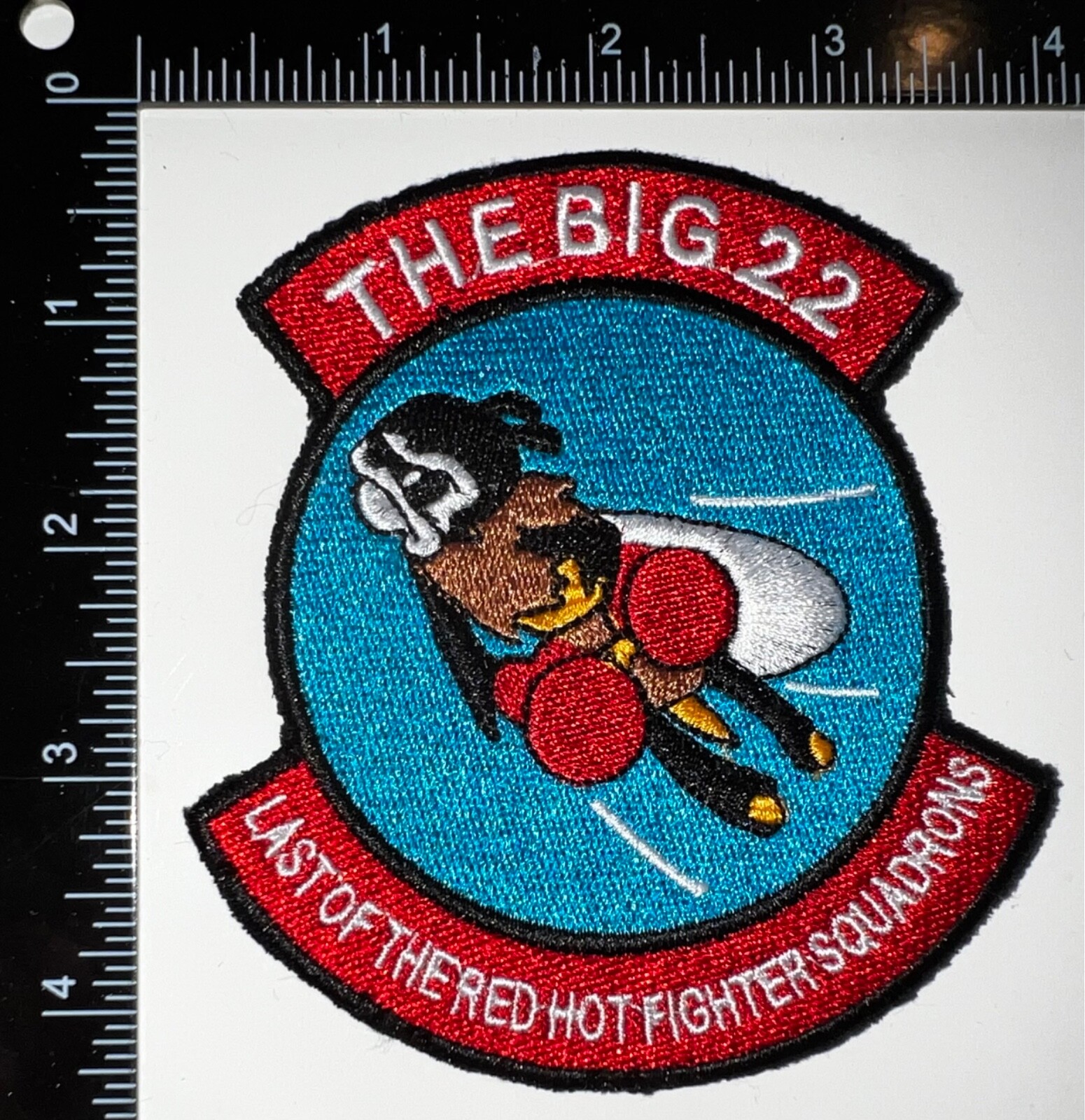 USAF The Big 22nd Fighter Squadron Last of the Red Hot Patch | eBay