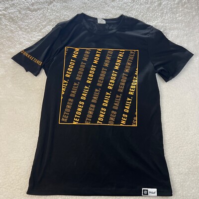 Pruvit Size Small T Shirt Black Drink More Ketones Graphic Print Soft ...