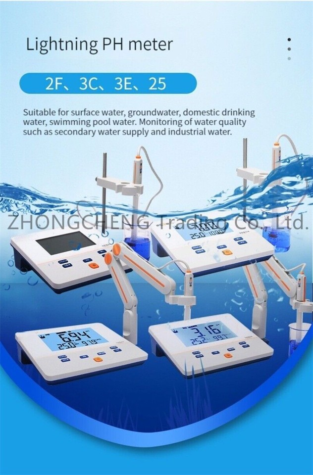 PH Meter Laboratory Precision Benchtop Portable PHS-3C / PHB4 / PHS-25 ...