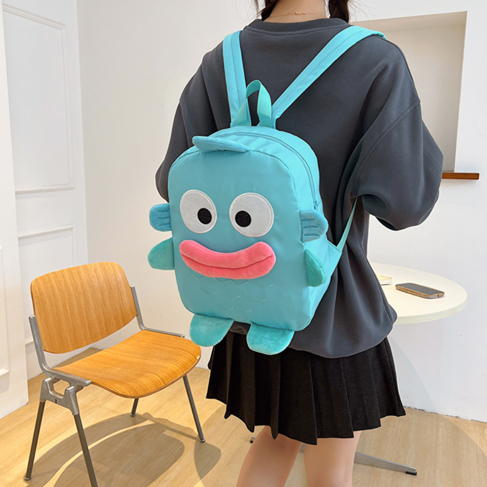 Large Capacity Clown Fish Backpack Nylon Plush Backpacks Cartoon ...