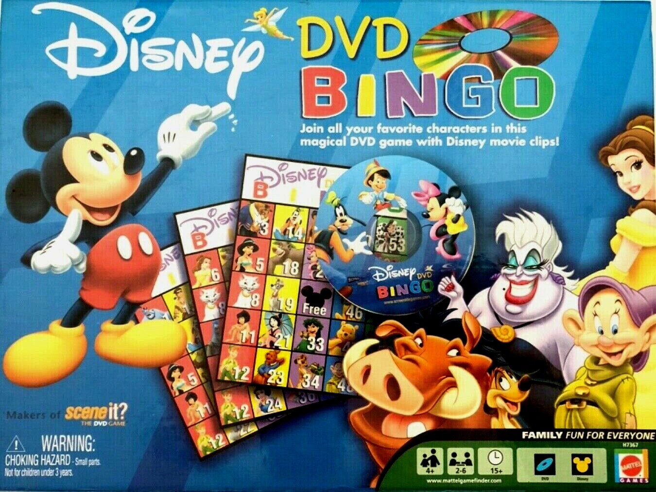 Disney DVD Bingo Game Replacement Pieces You Pick - Disc, Markers ...