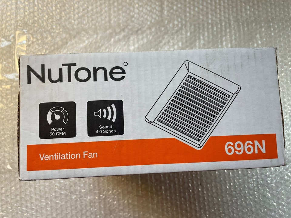 NUTONE (NIB) Ventilation Fan Model: 696N 50 CFM Exhaust Bathroom 4.0 ...