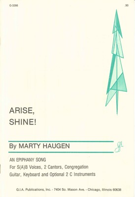 Arise Shine Sheet Music SAB Chorus Guitar Keyboard Assembly 1988 Haugen Epiphany | eBay