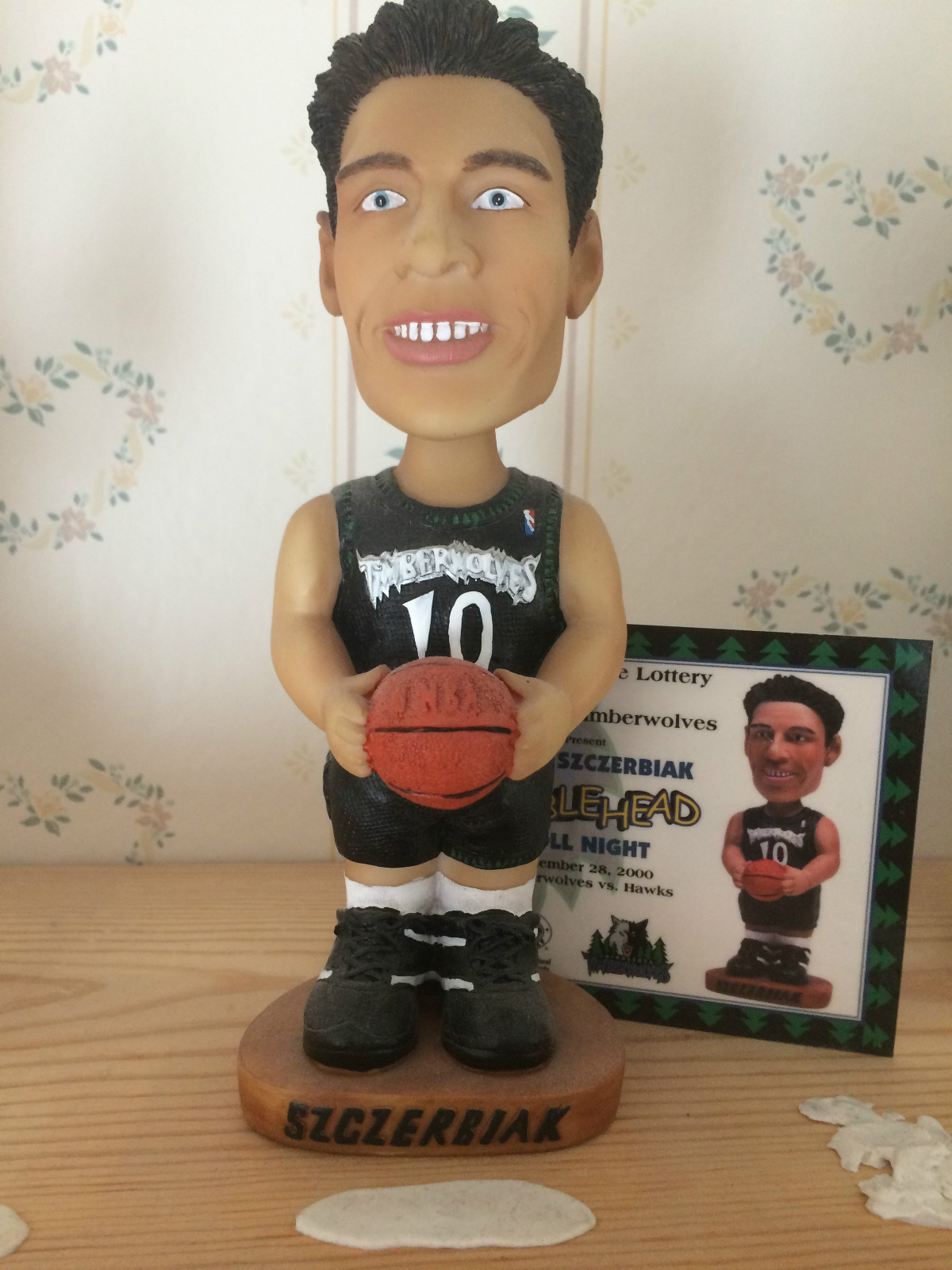 Minnesota Timberwolves Wally Szczerbiak SGA Bobblehead + Card -- Used ...
