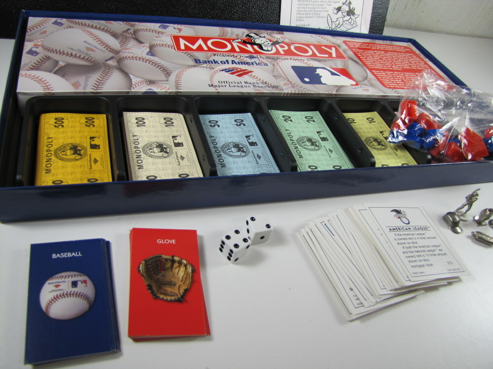 Monopoly MLB Edition 2005 Board Game Bank Of America Sponsor RARE | eBay