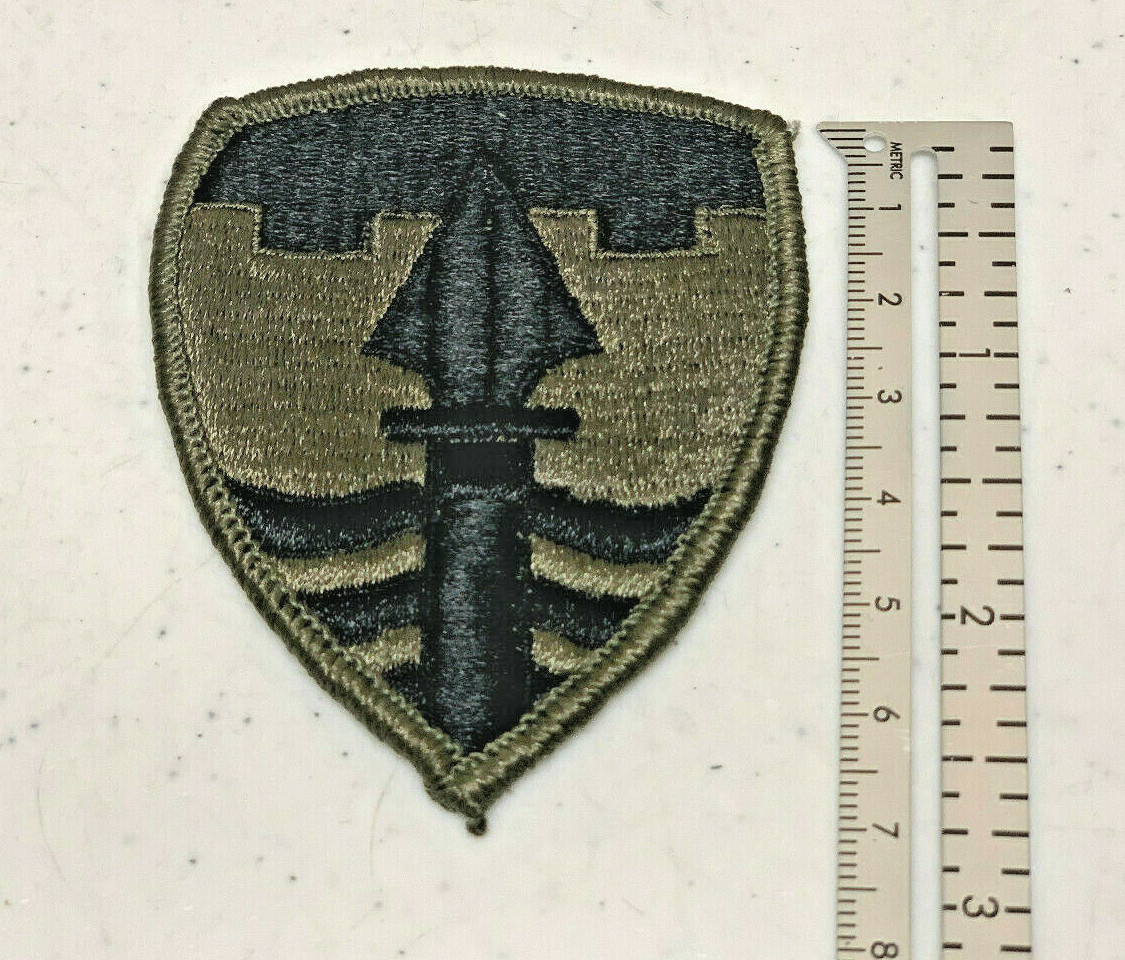 US ARMY 43rd MILITARY POLICE BRIGADE MP SUBDUED EMBROIDERED PATCH OD ...