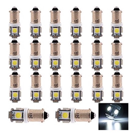 Military Humvee Dash Light Pair (2) Yellow LED 24v - M998 Hummer H1 ...