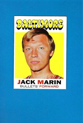 1971 Topps Basketball #112 Jack Marin EXMT to Near MINT | eBay