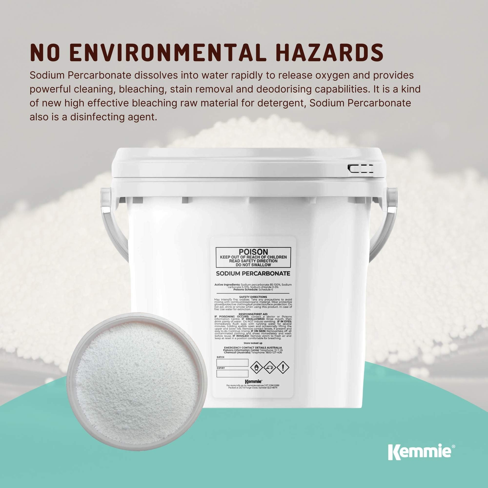 Sodium Percarbonate Eco Laundry Cleaner Brewing Sanitiser Oxygen Bleach ...