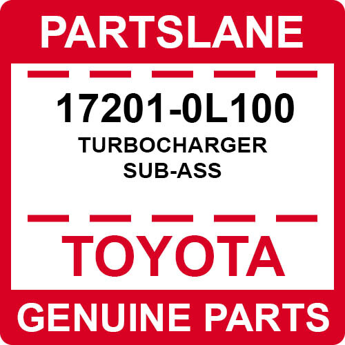 17201-0L100 Toyota OEM Genuine TURBOCHARGER SUB-ASS | eBay