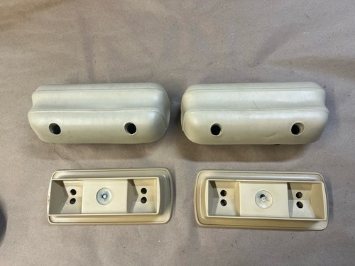 78 79 Ford Bronco rear Armrests Arm Rests & Brackets Off White OEM 1978 ...