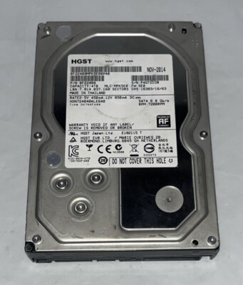 HGST HDN724040ALE640 4TB 7200RPM 3.5" SATA Internal Hard Drive | eBay