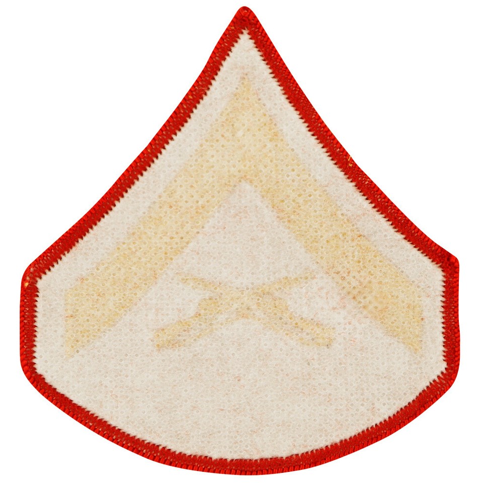 Female Chevron Gold Lance Corporal LCPL E3 Cloth Rank Sew On Pair | eBay