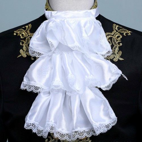 Hommes Médiéval Faux Col Ruche Détachable Encolure Vinatge Style ...