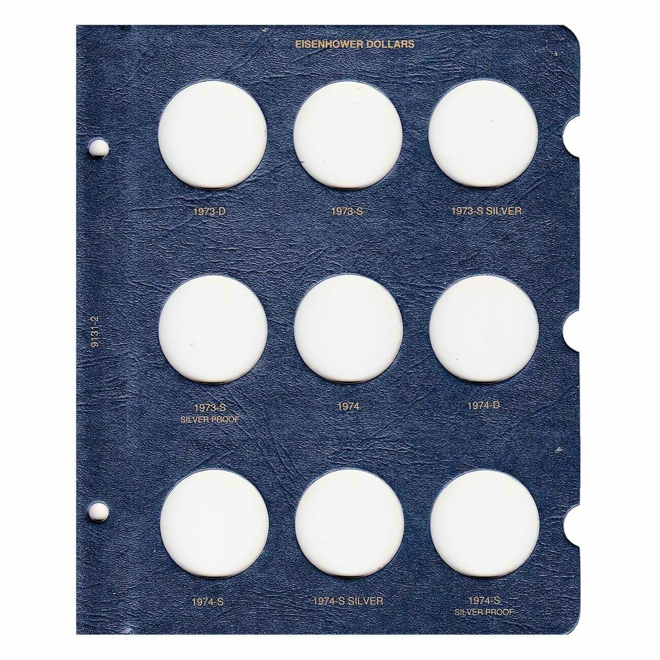 Whitman US Eisenhower Dollar Coin Album 1971 - 1978 #9131 | eBay