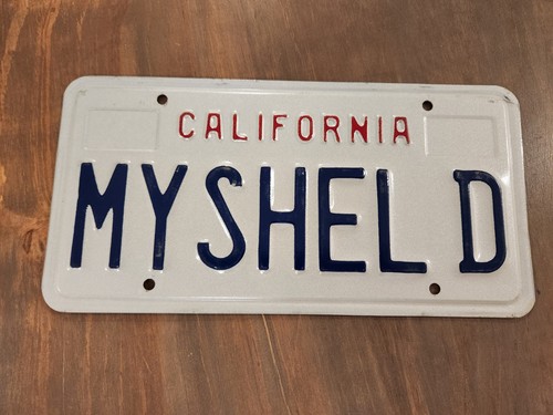 MYSHELD Vanity Personal California License Plate My Shield Police ...