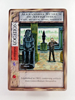 Alexandria Museum Of Antiquities - Mythos CCG card (1996 Chaosium ...