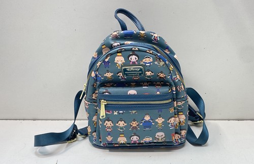Disney Loungefly Teal Cartoon Characters Mini Backpack | eBay
