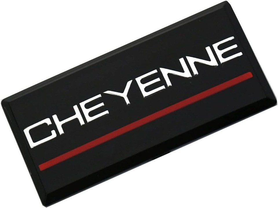 2Pc Cheyenne Cab Emblem Nameplate Roof Pillar For 88-98 Silverado ...